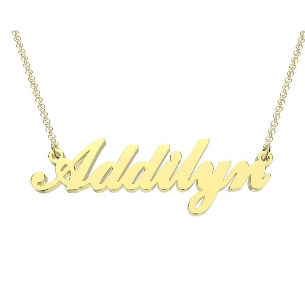 商品名: Haobase 文字A パーソナライズネームネックレス 上品なネームプレートネックレス ジュエリー 女性やティーンの女の子へのパーソナライズされたギフト, 金箔, 金箔 Haobase Personalized Name Neck...