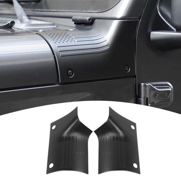 商品名:  PDKLIN for Jeep JL Cowl Body Armor Outer Corner Guards Hood Guard Cover Compatible with 2018-2024 Jeep Wrangler JL...