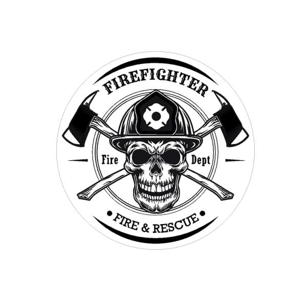 商品名:  Fire &amp; Rescue (T10) Firefighter Vinyl Decal Sticker | Waterproof | Easy to Apply 5" Inch- by CustomDecal USブラン...