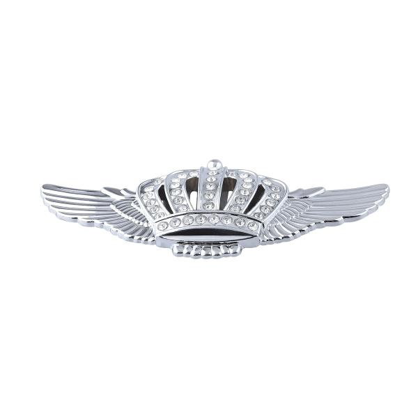 商品名:  1PC Blingbling Flying Crown Emblem 3D Car Decal Sticker Shiny Metal Car Decal Sticker, Personalized Crystal Crown ...