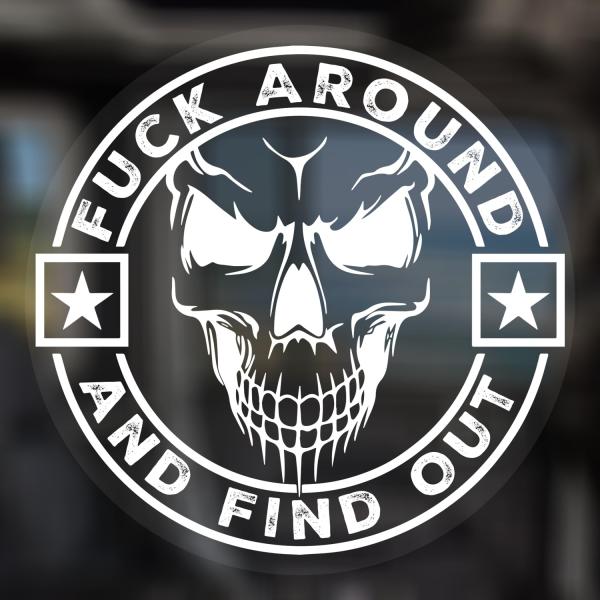 商品名:  Fuck Around and Find Out Sticker - Fafo Decal, Funny Car Stickers, Decals for Vehicles Truck, Car Funny Decals 5" ...