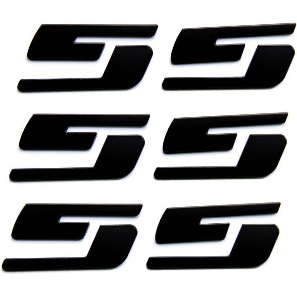 商品名: 3ピース SS エンブレム カーバッジ ネームプレート 3Dロゴ シルバラードシエラ用 (マットブラック) 3Pcs SS Emblems Car Badge Nameplate 3D Logo Replacement for S...