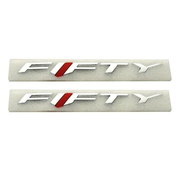 商品名: Fifty Fender エンブレム 車用バッジ ネームプレート 交換用 2個 2017-2018 カマロ 第6世代 GM 84336885 (クローム) 2Pcs Fifty Fender Emblems Car Badge N...