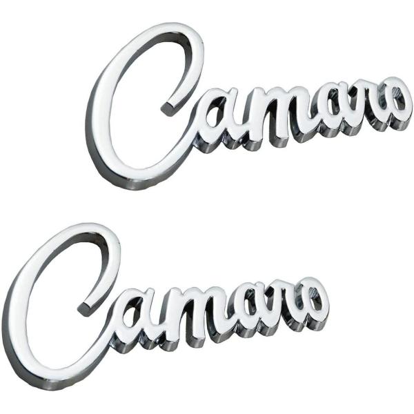 商品名:  2Pcs Camaro Emblems 3D Metal Car Badge Sticker Letter Nameplate Replacement for Camaro SS ZL1 Z28 (Chrome)ブランド: Ge...
