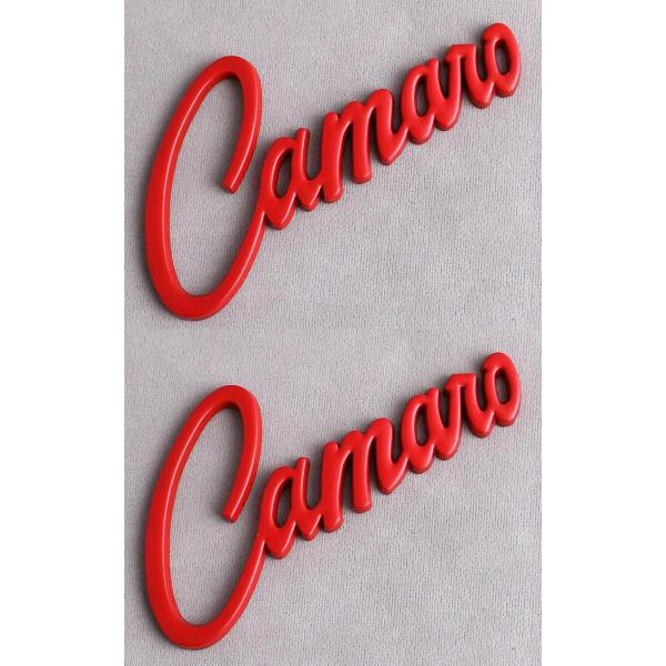 商品名:  2Pcs Camaro Emblems 3D Metal Car Badge Sticker Letter Nameplate Replacement for Camaro SS ZL1 Z28 (Red)ブランド: Gener...