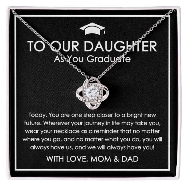 商品名:  Luxe Gifting Daughter Necklace Silver Plated Love Knot Standard - As You Graduate - Appreciate Graduated Congratul...