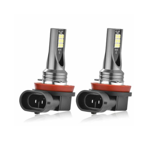 商品名:  GKmow 2 PCS H8/H11 Car Fog Light Bulb, 3030 12SMD 50000H 6000K High Brightness Stable Light Source Reversing Light...
