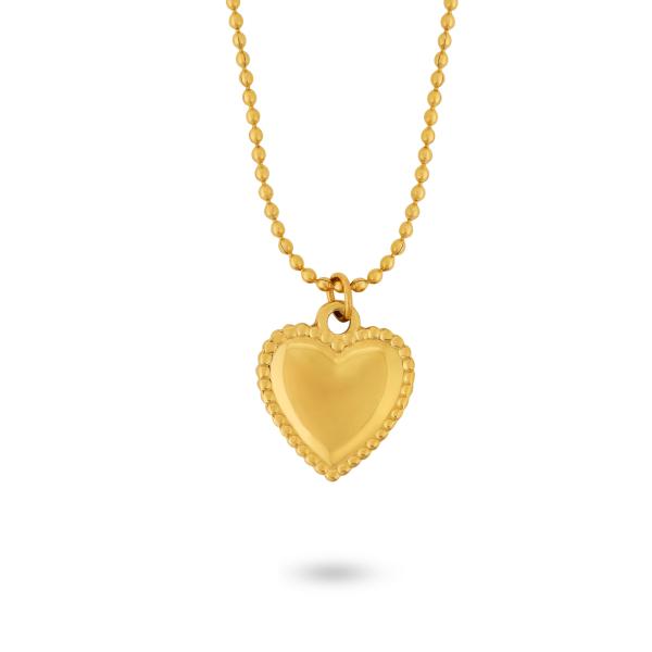 商品名: OJERRY ハートネックレス S26.03, ステンレス鋼, 宝石なし OJERRY Aesthetic Simple Dainty Gold Plated Sacred Heart Pendant Stainless Stee...