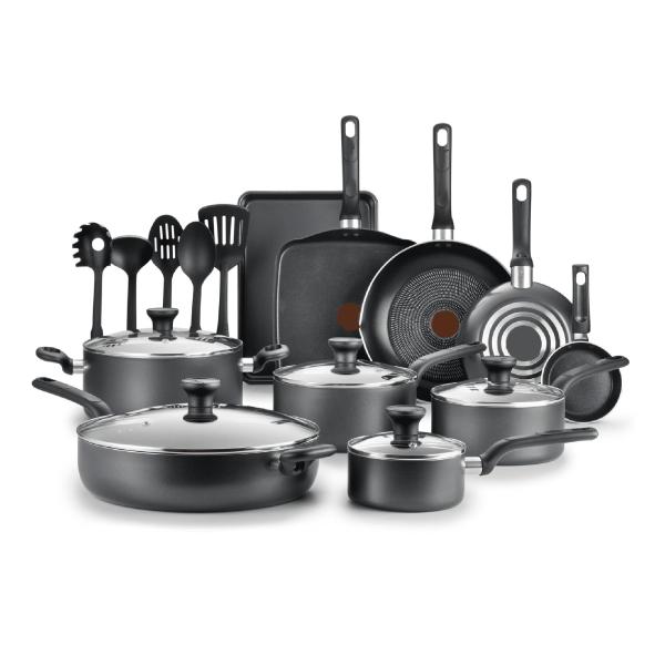 商品名:  Upgrade Your Kitchen with the 20-Piece Easy Care Nonstick Cookware Set - Grey, Dishwasher Safe, Heat Indicatorブランド...