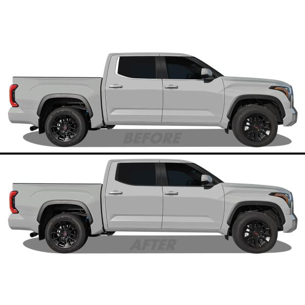 商品名:  SlickMod Chrome Delete Blackout Vinyl Overlay for 2022-2024 Toyota Tundra Window Trim (Gloss Black)ブランド: SlickMod高...
