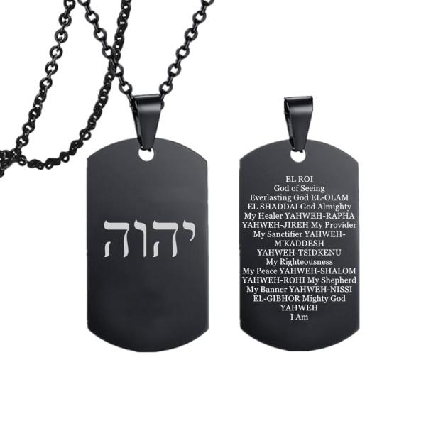 商品名:  ForeverWill Hebrew Yhvh Yhwh Jehovah Names of God Pendant - Tetragrammaton Symbol Blessed Prayers Necklace - Hebre...