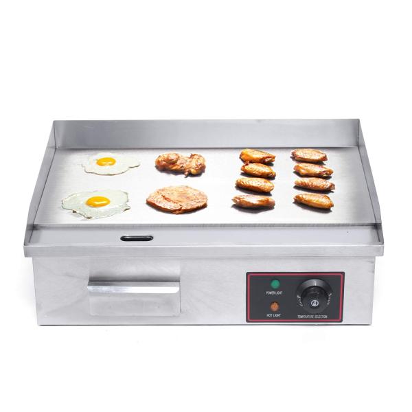 商品名:  Commercial Electric Countertop Flat Top Griddle,Stainless Steel Grill Hot Plate BBQ with Adjustable Temperature Co...