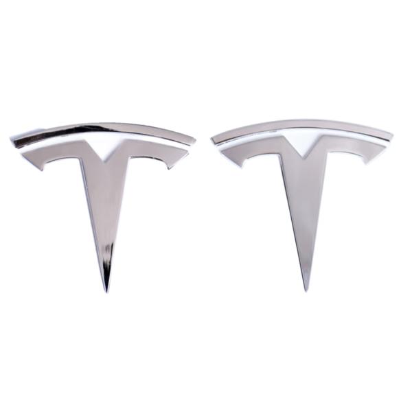 商品名:  Model Y Badge Emblem - Front Hood and Rear Trunk Replacement Logo for Tesla Model Y - 3D Metal Emblem Set (2 Piece...