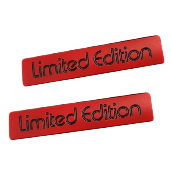 商品名:  2PCS Chrome Metal Limited Edition Logo Car Badge 3D Premium Car Rear Trunk Sticker Side Decal(red Black)ブランド: MIGI...