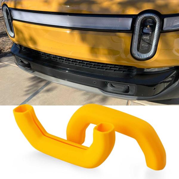 商品名: Tesmirror 牽引アクセサリー Rivian R1t/R1sアクセサリー 2パック 牽引フックカバー Rivian R1T/R1Sアクセサリー用 Tesmirror Tow Accessories for Rivian R1...