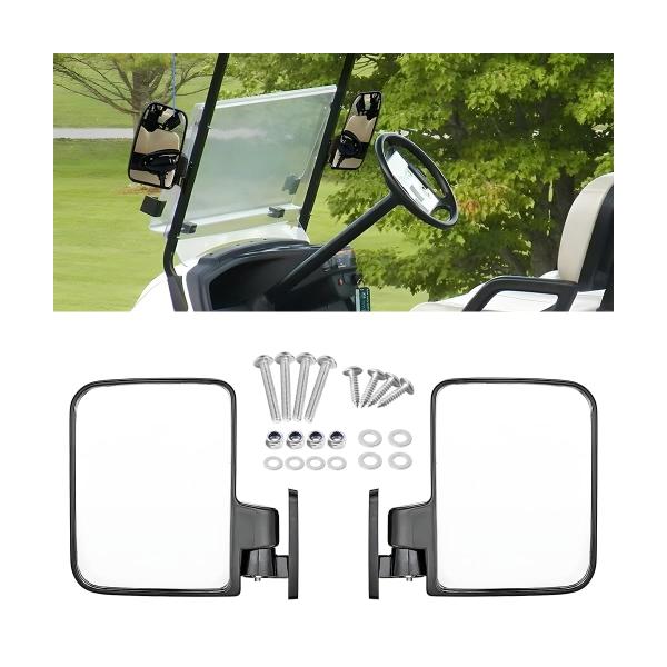 商品名:  zipelo 1 Pair Vehicle Golf Cart Magnetic Side Rear View Mirrors, Automotive Extra Wide Panoramic Rear View Mirror,...
