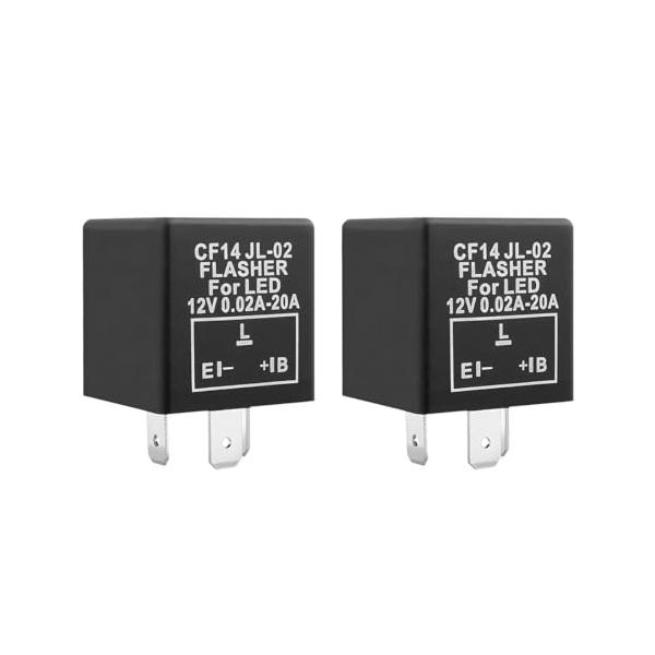 商品名:  Bittwee 2 PCS 3 Pin CF-14 CF14 EP35 Car Electronic Flasher Relay Fits 12V 0.02A-20A, Premium Automotive LED Turn S...