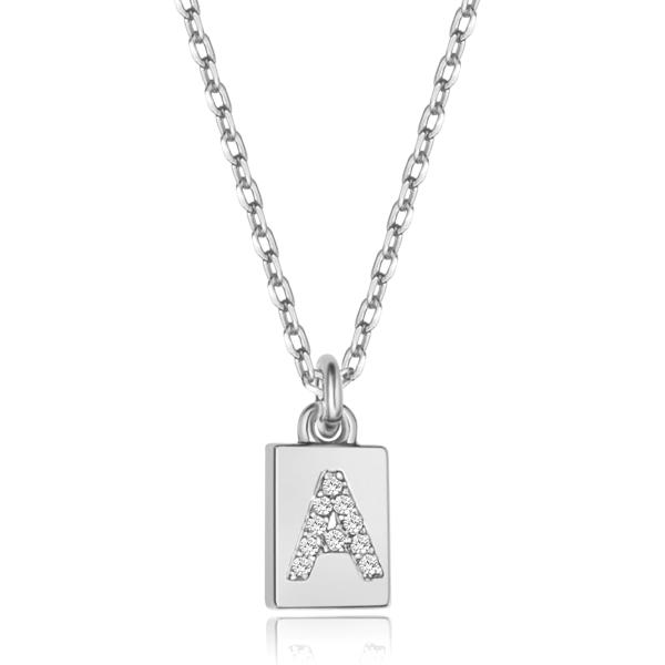 商品名:  MUMREUES Silver Necklace for Women Initial Necklace for Girl Trendy Dainty Minimalist Simple Cute Personalized Tag...