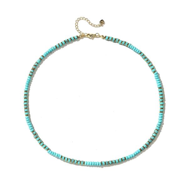 商品名: XIJIN 天然石ビーズネックレス レディース ハンドメイド ボーホー マルチカラービーズ チョーカーネックレス 彼女へのギフト, ストーン, 宝石なし XIJIN Natural Stone Bead Necklace for ...