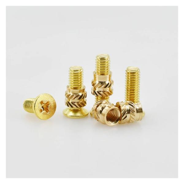 商品名:  SeroNi 10-20pcs Brass Heat Threaded Insert Nut and Screw Bolt Set M2 M2.5 M3 M4 M5 M6 Knurled Hot Melt Laptop Note...