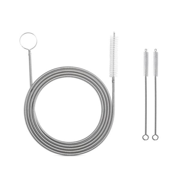 商品名: Dickno 長さ60インチ 排水ブラシ フレキシブルな自動車用ホースパイプブラシ ステンレススチール スリムホース サンルーフ排水クリーニングツール ワイヤーパイプ ドレッジ クリーニングツール 直径22mmのチューブ用 Dic...