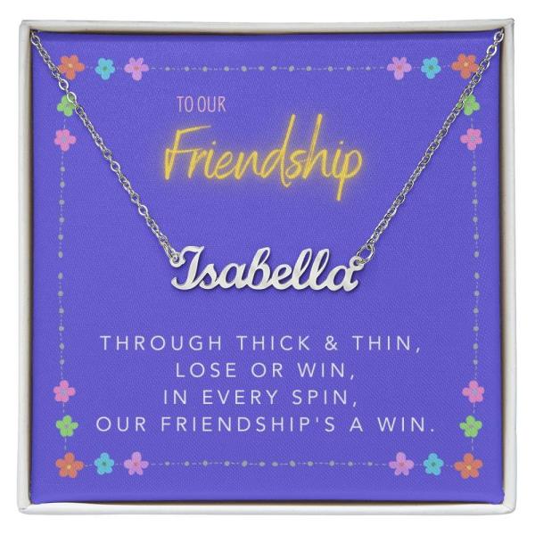 商品名:  Design The Shine Custom Friendship Gifts for Women, Personalized Name Necklace for Best Friend Birthday, Christmas...