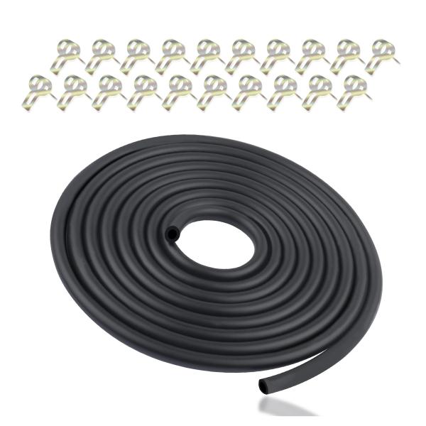 商品名:  Car Fuel Line Repaire Kit with 1/4" Fuel Hose &amp; 2/5" Hose Clamp,Rubber Gas Line 9.85Ft Fuel Line Hose,Universa...