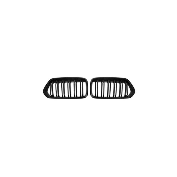 商品名:  Front Bumper Grilles Compatible for BMW X2 F39 2018-2022 Car Gloss Black Kidney Grill Dual Slats Racing Grill Repl...