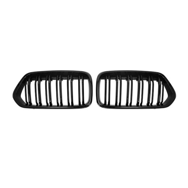 商品名:  Compatible for BMW X2 F39 2018-2021 Car Front Bumper Grilles Kidney Glossy Black Racing Grill Double Slat Replacem...
