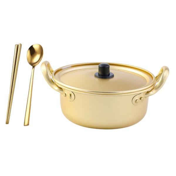 商品名:  FELTECHELECTR 1 Set Instant Noodle Pot Spaghetti Pot Hotpot Pot Ramen Pot with Lid Ramen Cookware Korean Tradition...