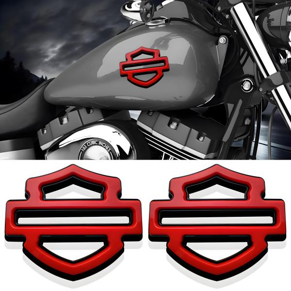 商品名:  2pcs Custom 3D Tank Badge Emblems Replacement Compatible with Harl-ey Davids-on CVO ? Strong Adhesive, Waterproof,...