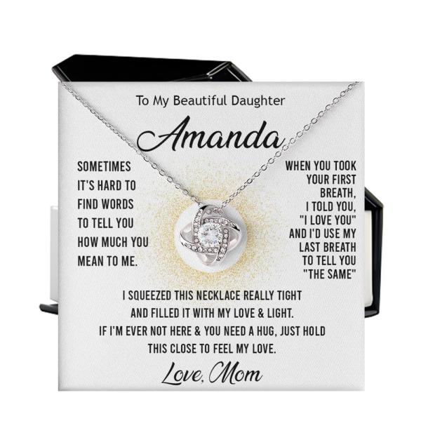 商品名:  TT FlowGreen To My Beautiful Daughter Necklace, Mother Daughter Necklace, Your First Necklace Gift For Daughter, C...