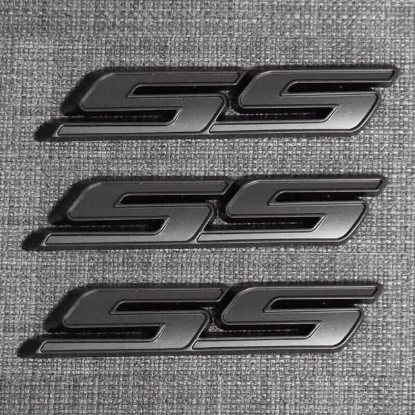 商品名:  3X SS Emblems Super Sport Badge 3D Sticker Replacement for Impala Cobalt Camaro SS (Matte Black)ブランド: REIXS高さ: 0.2...