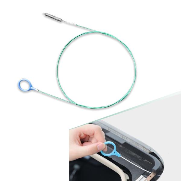 商品名: Fluher 車用サンルーフ排水穴アンブロッカー1個 9.8フィート フレキシブルパイプ 回転可能クリーニングブラシ エアコンパイプ ブロッキング 細身の排水ツール ユニバーサル自動車修理アクセサリー用 (グリーン) Fluher...