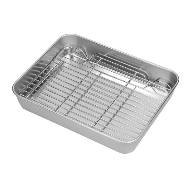 商品名:  Roasting Pan Stainless Steel Contemporary Roasting Pan Roasting Pan And Rack Set Stainless Steel Easy Rectangular ...