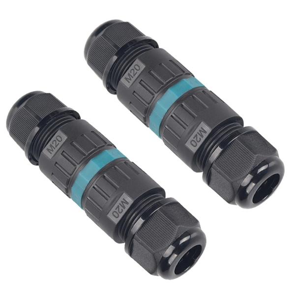 商品名:  2Pcs 3Pin Waterproof Junction Box IP68 Waterproof Outdoor Electrical Junction Boxs Underground Quick Connect Cable...