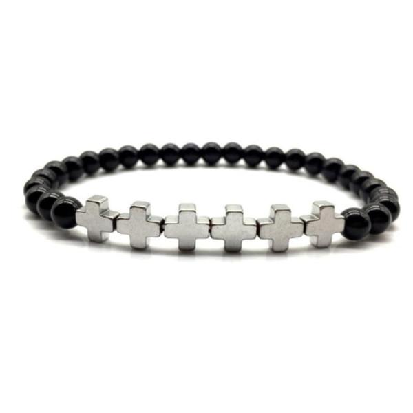 商品名:  JOEBO 15pcs Handmade Cross 6mm Beads Charm Bracelet Fashion Beaded Men Couple Gift Ornament (Color : 15pcs E)ブランド:...