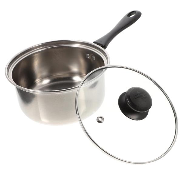 商品名:  Mikinona 1 Set Stainless Steel Pot Soup Cookware Non Stick Saucepan Small Soup Pot Stainless Steel Sauce Pan Food ...