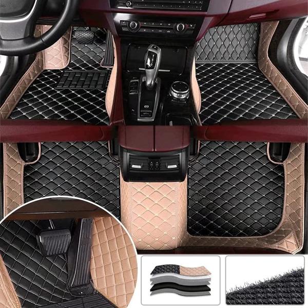 商品名:  Custom Luxury Leather Car Floor Mats Upgrade Your Car's Interior All-Weather Protection for Cars, SUVs, Trucks Com...
