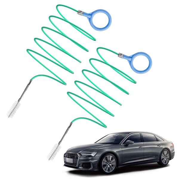 商品名: Amiss 自動車用サンルーフ排水溝クリーニングツール フロントガラスワイパー排水穴 チューブクリーニングブラシ スリム排水排水ツール 車のサンルーフ用 118インチ 柔軟な排水ブラシ ロングパイプクリーナー 車用 Amiss 2...