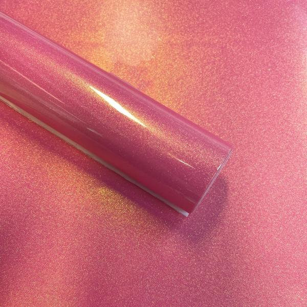 商品名:  Lypumso Glossy Pink to Gold Vinyl Wrap, Diamon Gloss Pink Car Wrap Vinyl Film Chameleon Color Shift Self-Adhesive ...