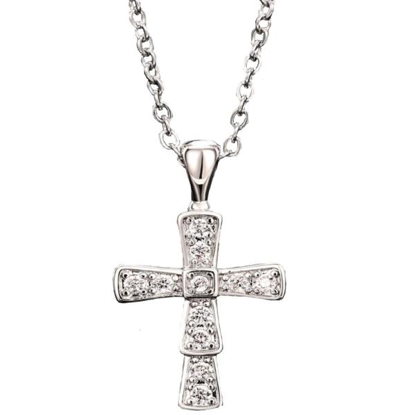 商品名: ZETSHION クロスペンダントネックレス レディース ガールズ ホワイトゴールド キュービックジルコニア 上品 トレンディ ミニマリスト レイヤード 信仰ネックレス シルバー シンプル チェーン チョーカー 神 主 祈り 宗教...