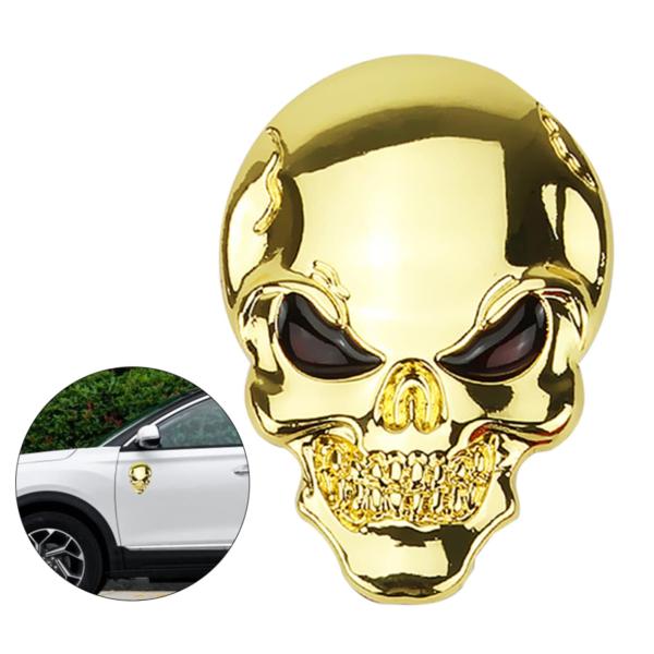 商品名:  FUNOMOCYA 3D Skull Decals Goth Skeleton Sticker 3D Devil Skull Skeleton Embelm Car Sticker Window Glass Skull Stic...