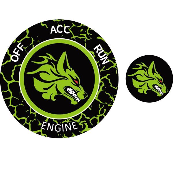 商品名: TOOLEPIC プッシュスタートボタンカバー Dodge Challenger Charger Durango Chrysler Journey Ram アクセサリー 2015-2024 エンジンスタート イグニッション 保護バ...