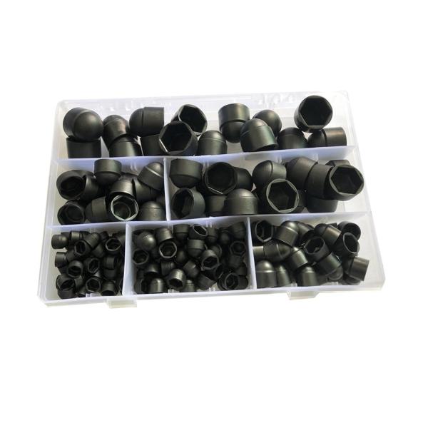 商品名:  145pcs/Set Hexagon Plastic M4 M5 M6 M8 M10 M12 Bolt Nut Dome Protection Caps Covers Exposed Covers (Color : Black1...