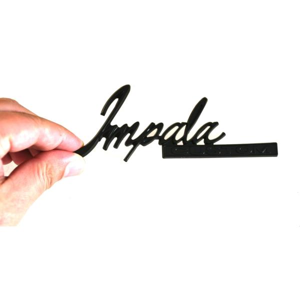 商品名:  1pc New Impala Custom Script Emblem Coupe Rear Sail Panel Badge Replacement for 1971-1976 Impala (Black)ブランド: ADTE...