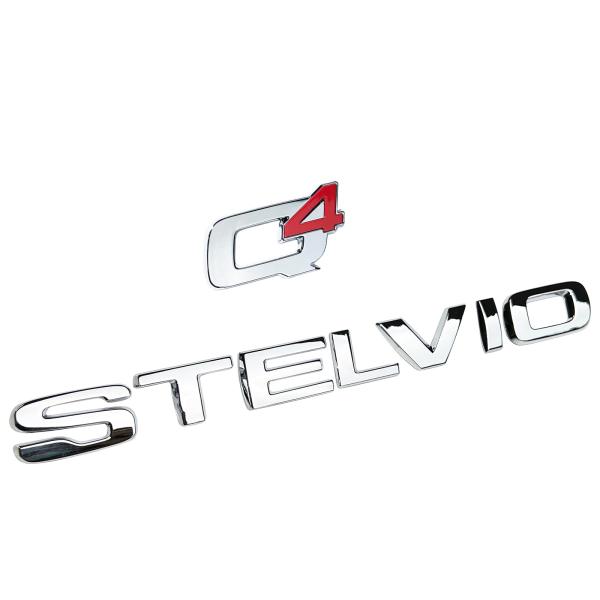 商品名:  Silver Q4 Stelvio Sticker Car Tail Logo Styling Emblem Stickers for Alfa Romeo Stelvio Modification Accessoriesブラン...