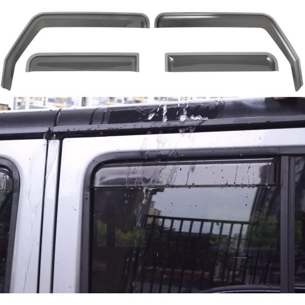 商品名:  Bonbo Front and Rear Visors in-Channel Side Window Deflectors Ventvisor Cover Trim Exterior Accessories for Jeep W...