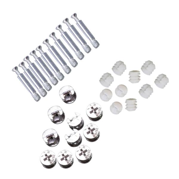 商品名:  24 Sets Fastening Connector Bolts Cam Fittings Cam Bolt Nuts Locking Cam Fitting Bolt Dowels Heavy Duty Bolt Dowel...