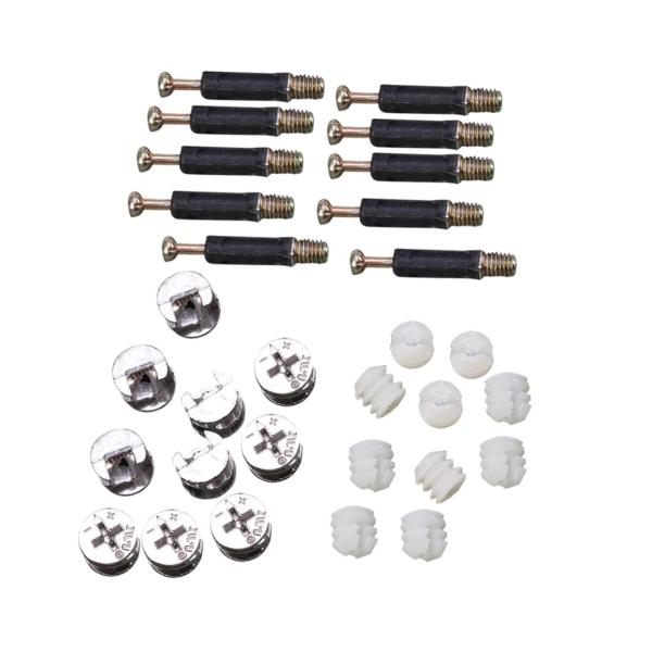 商品名:  PartyKindom 24 Sets Fastening Connector Bung Hole Cap Traffic Light Metal Cam Lock Nuts Cam Bolt Nut Dowels Cam Lo...